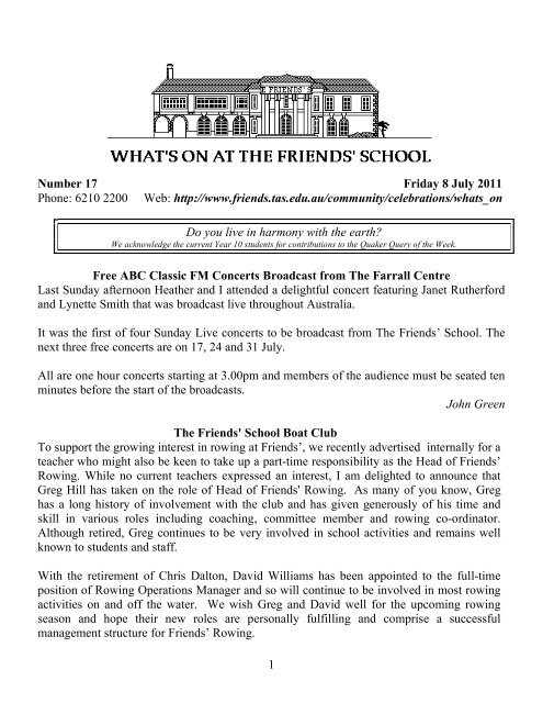 Contemporary Music Class - The Friends' School
