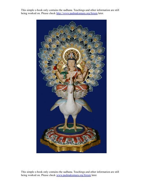 Maha Mayuri Vidyarajni Sadhana - Padmakumara