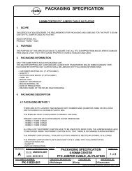 PACKAGING SPECIFICATION B1 - Molex
