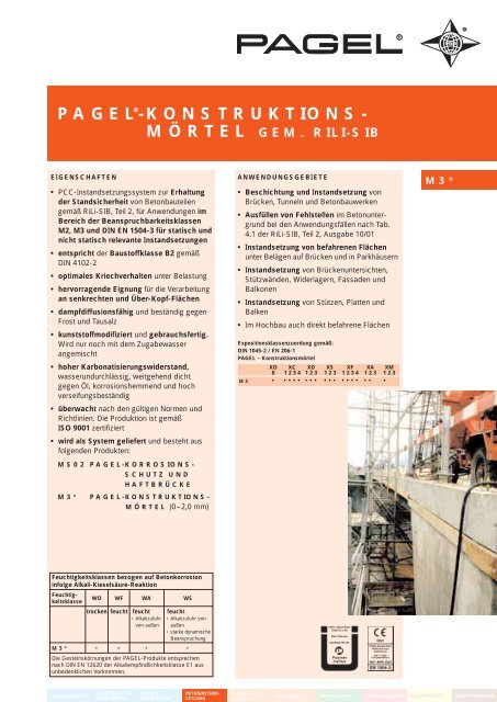 PAGEL®-KONSTRUKTIONS- - Pagel Spezial-Beton GmbH & Co. KG
