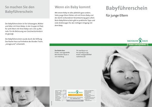 Informationsflyer: Babyführerschein - Das Rauhe Haus