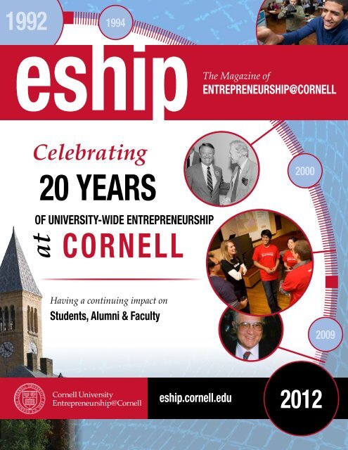 20 yeARs - Entrepreneurship@Cornell - Cornell University