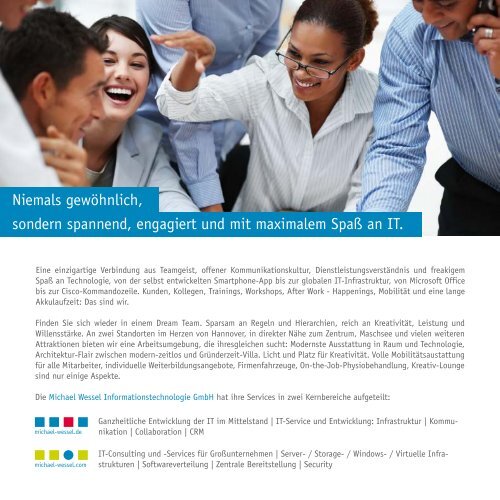 Karriere bei Michael Wessel - Michael-wessel.de