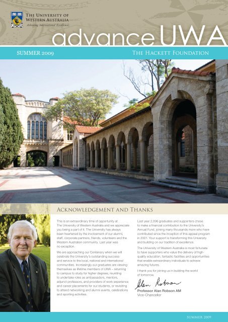 advanceUWA - The University of Western Australia