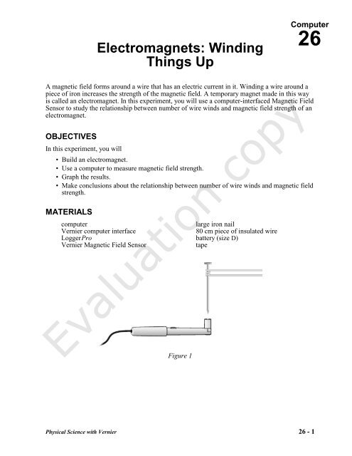 Electromagnets: Winding Things Up - Vernier Software & Technology
