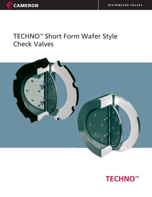 TECHNO Short Form Wafer Style Check Valves - The Valve Shop