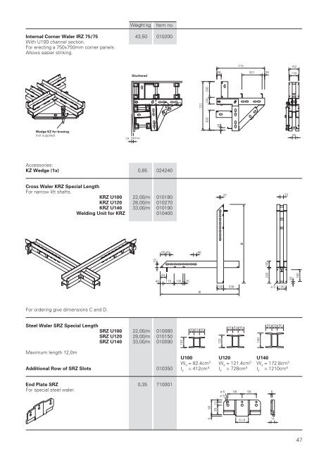 Steel Waler SRZ SRZ 95 23