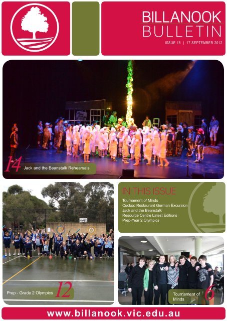 BILLANOOK BULLETIN - Billanook College