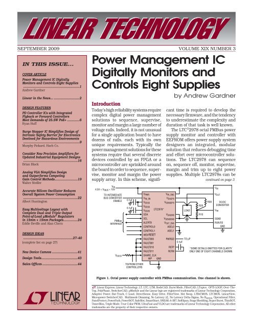 LT Journal - September 2009 - Linear Technology