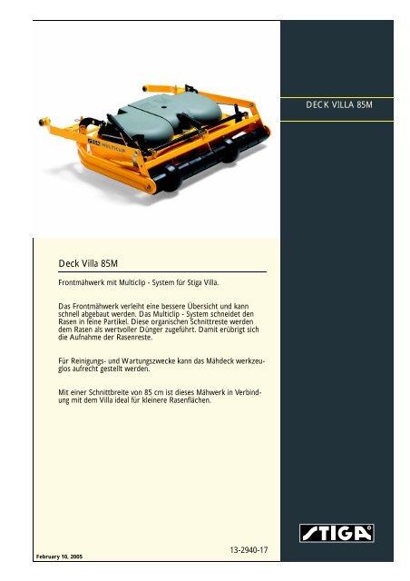 Deck Villa 85M - Stiga!