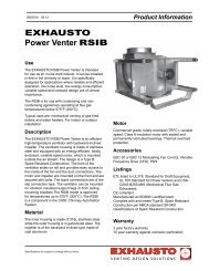 EXHAUSTO Subduct Riser SDR - Enervex