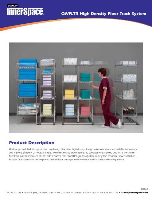 QWFLTR High Density Floor Track System - Stanley InnerSpace
