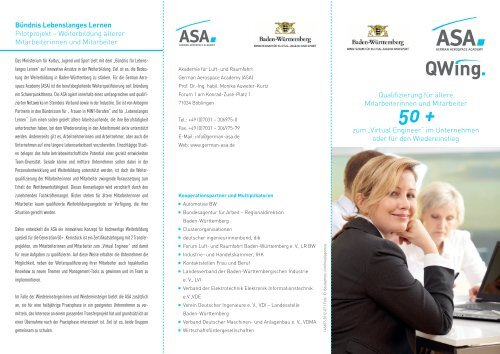Flyer QWing 50+ - ASA – German Aerospace Academy
