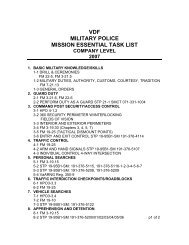 Mission Essential Task List (METL) Development - US Army Manuals