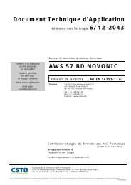 Document Technique d'Application 56 BT - CSTB