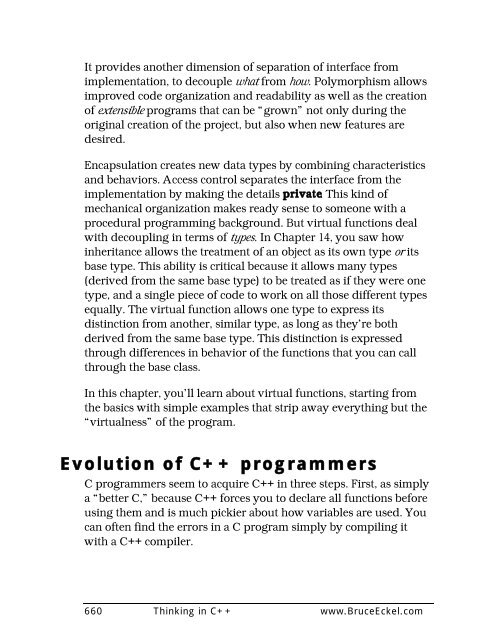 15: Polymorphism & Virtua