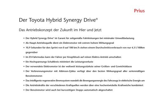 Der Toyota Hybrid Synergy Drive® - Motorline.cc
