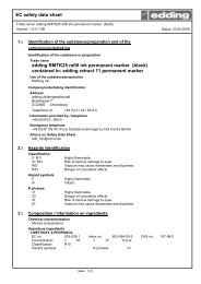Product Safety Data Sheet Kennedy Metal Marker