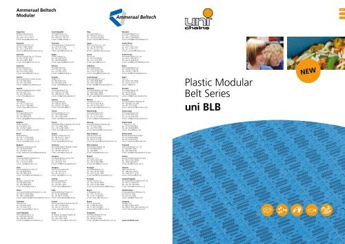 u n i BLB Plastic Modular Belt Series - UNI Chain