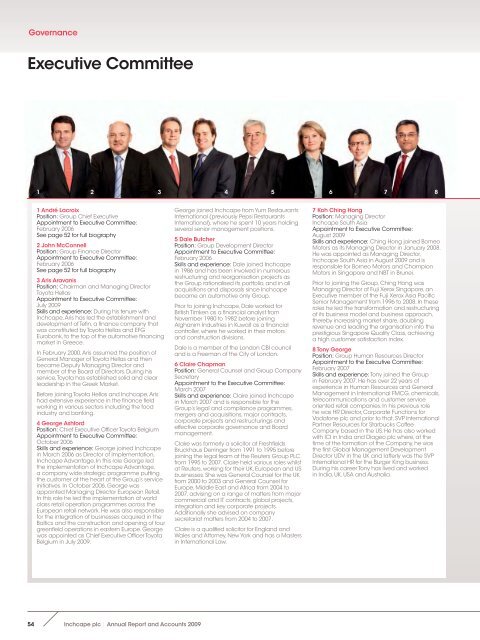 Executive committee (PDF 103 KB) - Inchcape