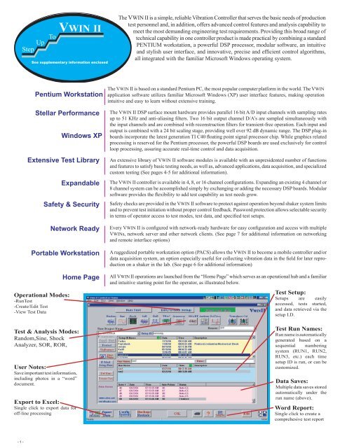 VWIN II - Unholtz-Dickie Corp.