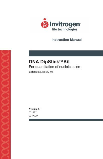 DNA DipStick™ Kit - Invitrogen