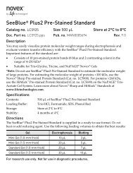 Novex Sharp Protein Standard - Invitrogen