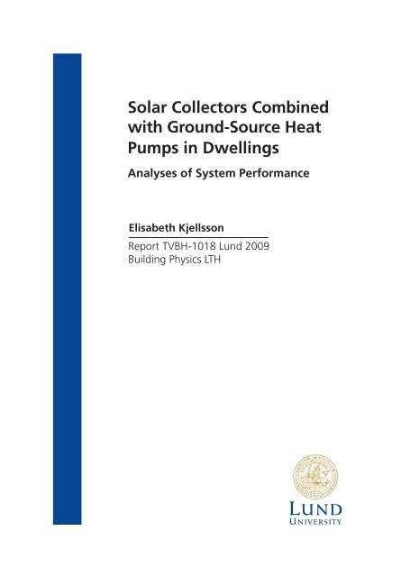 Solar Collectors Combined with Ground-Source Heat Pumps in ...