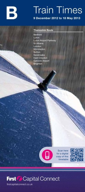 Timetable, Download as a.pdf - First Capital Connect