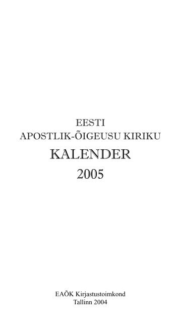 kalender 2005