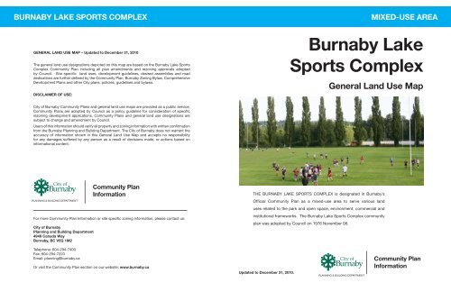 Burnaby Lake Sports Complex - City of Burnaby