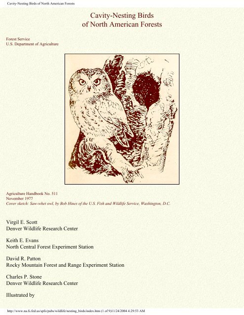 Cavity-Nesting Birds of North American Forests - Rawlings ...