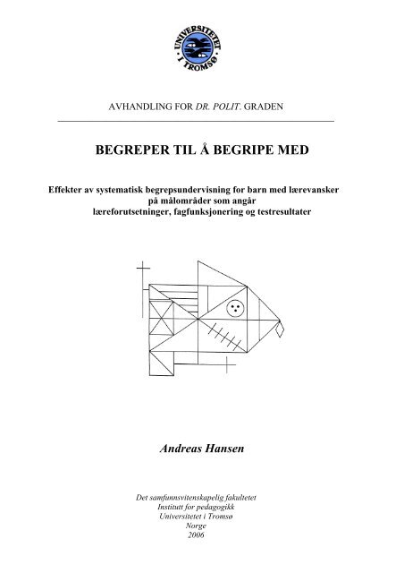 begreper til å begripe med - Munin - Universitetet i Tromsø