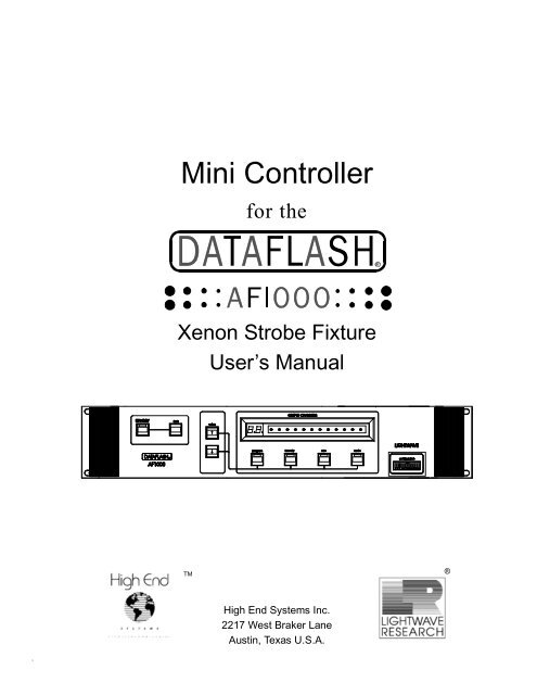 Mini Controller for the Dataflash AF1000 - High End Systems