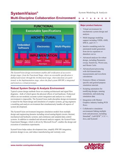 SystemVision (PDF, 3mb) - Mentor Graphics