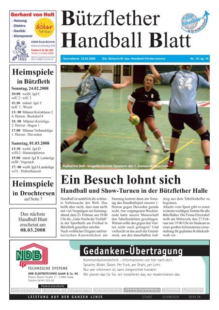 23.02.2008 - TuSV Bützfleth Handball