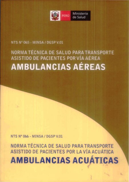 nts nº 066 - minsa / dgsp v.01 norma - BVS Minsa - Ministerio de Salud