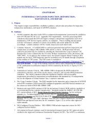 Intermodal Container Inspection Checklist, Part VI, Appendix A