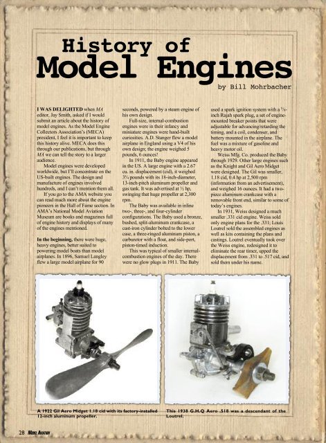 Mod El Engines - Model Engine Collectors Association