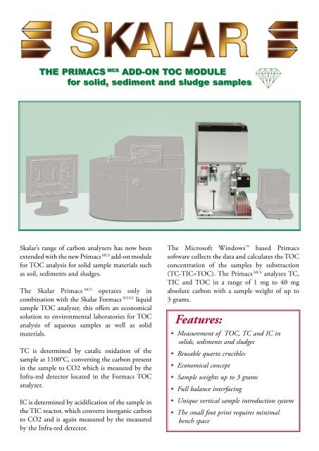 Primacs MCS add-on TOC module - CMS