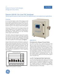 Calibration of the Sievers 500 RL On-Line TOC Analyzer - GE ...