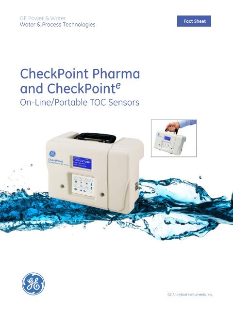 CheckPoint Pharma and CheckPoint e - GE Infrastructure Water ...