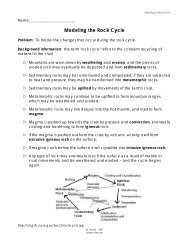 Crayon Rock Cycle - Science Class