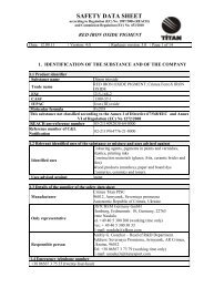 SAFETY DATA SHEET Titanium Dioxide Pigment - Crimea Titan PJSC