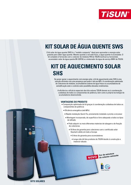 Flyer dos produtos - TiSUN