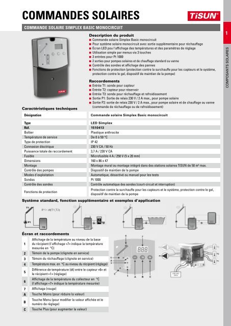 accessoires de commandes solaires - TiSUN