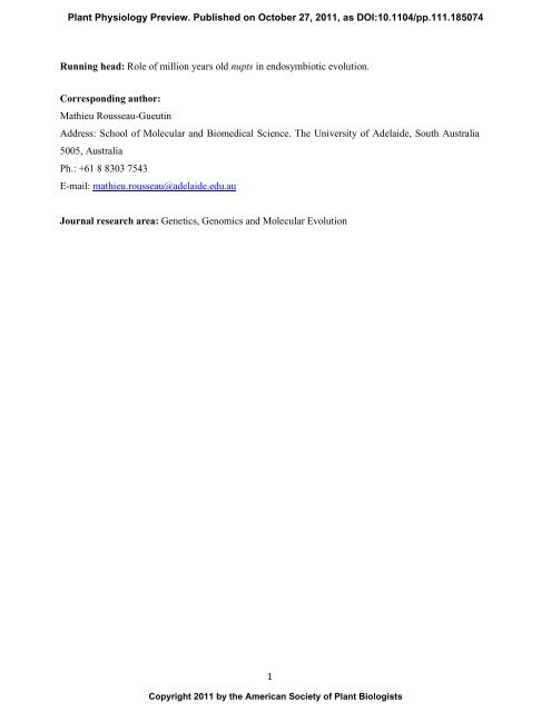 nupt - Plant Physiology