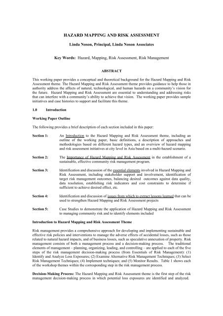 Hazard Mapping And Risk Assessment Asian Disaster hazard-mapping-and-risk-assessment-asian-disaster