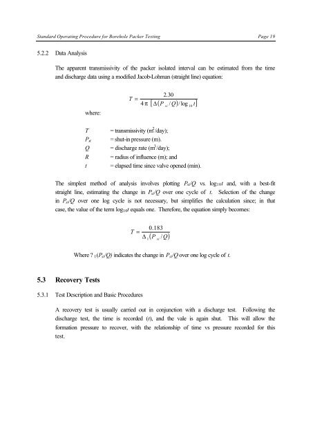 Standard Operating Proced