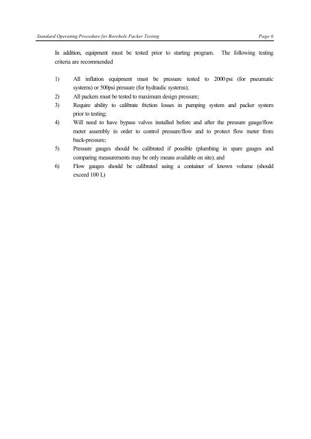 Standard Operating Proced